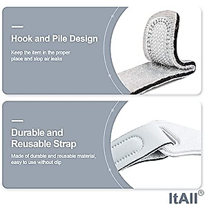 2Pieces Head Strap Compatible with WIS. P Head Strap, Replacement Headbands Compatible with All Kinds of Head Type, Strap Included ONLY, ItAll Supplies