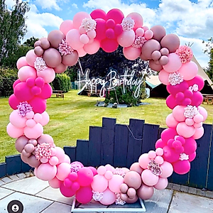 Pastel Pink Balloon Garland Kit 130Pcs Pastel Balloons 36/18/12/10/5 Inch Macaron Balloons Different Sizes for Baby Shower Gender Reveal Wedding Happy Birthday Party Decorations