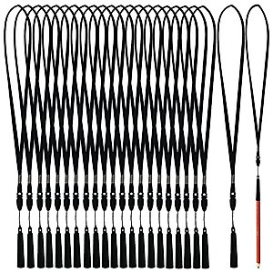 22 Anti-Loss Black Lanyard Pen Holder Silicone Pen Necklace for Teachers Construction Workers Doctors Nurses Attendants Carpenters Contractors Professionals Easy to Insert and Remove Easy to Write