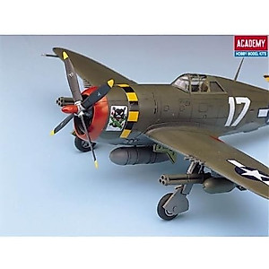 ACADEMY 12492 P-47D Thunderbolt Razorback, Multicolor