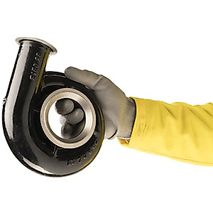 Ansell Healthcare 163836 Series 11-727 HPPE HyFlex Glove, Nylon and Lycra, Knitwrist Cuff, 15 Gauge, Size 6, Gray Liner with a Polyurethane Palm Coat (Pack of 144)