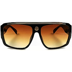 KLEO Flat Top Hip Hop Rapper Retro Aviator Sunglasses