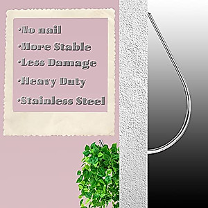 35 Pack Picture Hangers, BACUTHY Hercules Hooks for Hanging Photo Frame, Mirror and More - Wall Hangers Without Nails, Heavy Duty&Less Damage