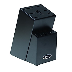 Oster - 70561.14 Oster Baldwyn High-Carbon Stainless Steel Cutlery Knife Block Set, 14-Piece, Brushed Satin