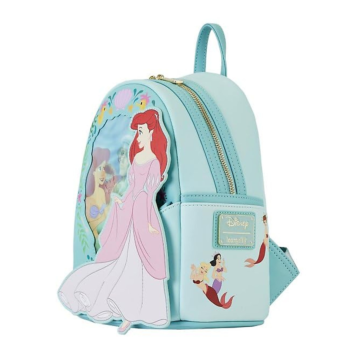Loungefly Disney The Little Mermaid Ariel Princess Lenticular Mini Backpack