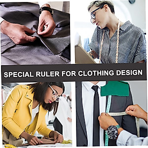 1pc Sewing Patch Ruler Acrylic Stitching Ruler Patchwork Ruler Fabric Sewing Ruler Stitch Ruler for Fabric Ruler for Cloth Craft Ruler for Clothing Patchwork Quilting Ruler