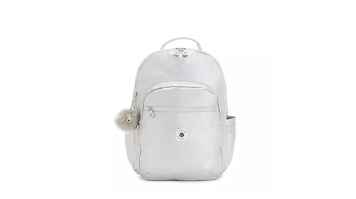 Kipling Seoul Large Metallic 17" Laptop Backpack - Stylish & Durable