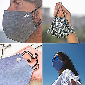 airDefender Reusable Protective Face Masks - Breathable 3 Layer with Nose Wire Filter Pocket Washable Face Mask for Men and Women, 2 Pack Adult (Black Grey)