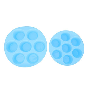 jojofuny 2pcs Air Fryer Mold Silicone Cake Baking Pans Silicone Chocolate Mold Silicone Cake Molds Baking Pans for Oven Donut Pans Frittatas Molds Baking Cup Mini