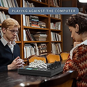 Electronic Chess Set, Computer Chess Game, Chess Set Board Game, Portable Travel Chess Computer Set for Adults, Unique Chess Sets Pen with Large Display Gift