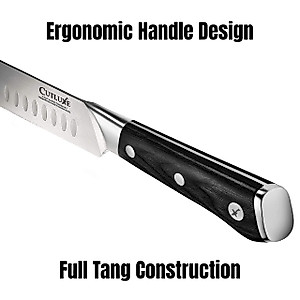 Cutluxe Slicing & Boning Knife Set – Forged High Carbon German Steel – Full Tang & Razor Sharp – Ergonomic Handle Design – Artisan Series