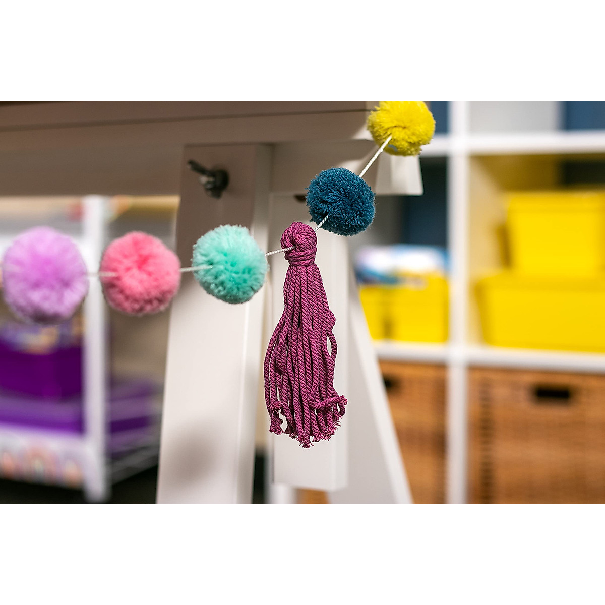 Oh Happy Day Pom-Poms and Tassels Garland