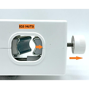 Pelamatic - Electric Nut Cracker Machine | Dual-Mode for Almonds, Walnuts & Hazelnuts | Compact & Durable Pecan Sheller | Adjustable for Different Nut Sizes, White, 6.69 x 11.02 x 3.54 in