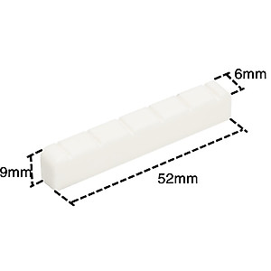 Miwayer 6 String Classical Guitar Bone Bridge Saddle and Nut Made of Real Bone (Classical Bridges 1 pair)