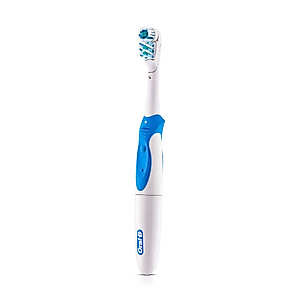 Oral-B CrossAction Power Toothbrush, White, Battery Powered