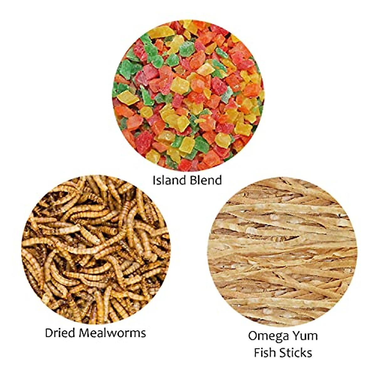 Treat Assortment 3 Pack - Pet Treats with Mix of Dried Fruits, Dried Insects, & Other Crunchies - for Sugar Gliders, Hedgehogs, Squirrels, Rabbits, Marmosets, Rats, Hamsters - Sample Variety