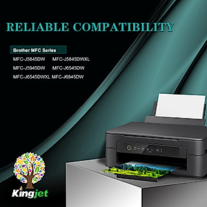 Kingjet Compatible Ink Cartridge Replacement for Brother LC 3037 XXL LC3039 (BK/C/M/Y) use for MFC-J5845DW MFC-J5945DW MFC-J6545DW MFC-J6945DW Inkjet Printers for Brother LC 3037XXL LC3037