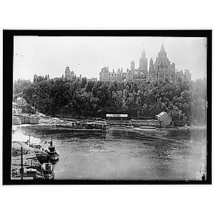 HistoricalFindings Photo: Dominion of Canada,Parliament Buildings,Lappers Bridge,Ottawa,Ontario,1914