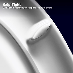 KOHLER K-26801-0 Impro ReadyLatch Quiet Close Elongated-Front Toilet Seat, Elongated Toilet Seat, Soft Close Toilet Seat, White