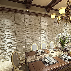 Art3d A10041 3D Wall Panels, White