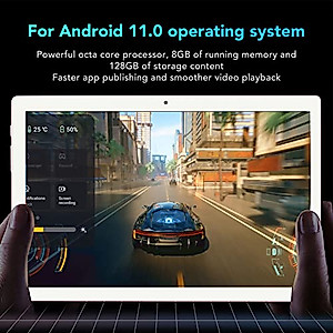 VINGVO Office Tablet, 8800mAh 10.1 Inch Gaming Tablet 5G WiFi 4G LTE for Business (US Plug)