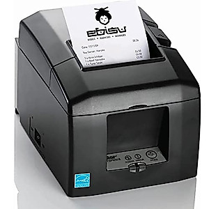 Star Micronics TSP654IIBi (TSP650II Series) Bluetooth Thermal Receipt Printer, Black - Bluetooth Connectivity - 11.8 IPS, 203 dpi, 3.15" Max Print Width, Auto Cutter, Monochrome - YKGAV