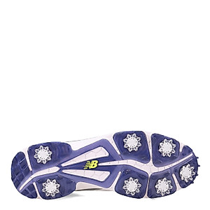 New Balance Men's Fresh Foam X Defender Golf Shoe, White/Grey, 10.5