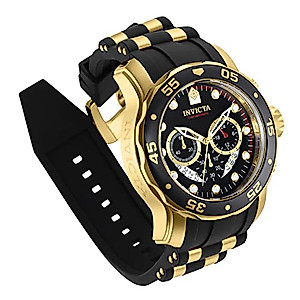 Invicta Men's 6981 Pro Diver Collection Chronograph Black Dial Black Dress Watch