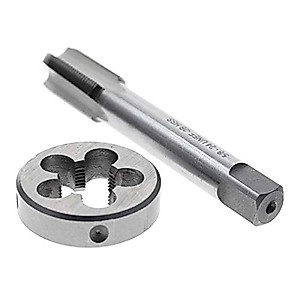 AUTOKAY New HSS 5/8"-24 UNEF Right Hand Thread Tap and Die Set (5/8x24) RH