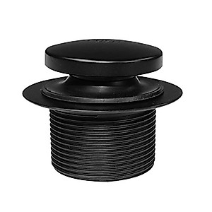 Westbrass 593244-62 White 1-1/2" Tubular Tip Toe Bath Waste Drain Kit, Matte Black, 1 Pack
