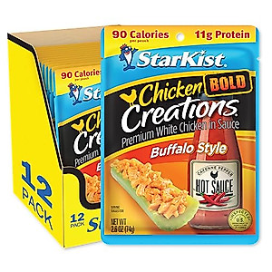 StarKist Chicken Creations BOLD Buffalo Style, 2.6 oz Pouch (Pack of 12)