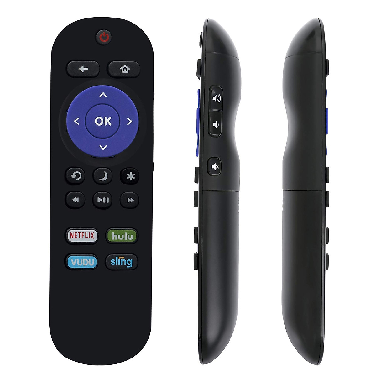 Replaced Remote Control fit for Hisense Roku TV 50R7E 32H4E1 50R6E 32H4030F 40H4030F 43H4030F 55R6000E 75R6E1 65R6D 43R7080E 50R7050E 65R6E 32H4F 58R6E 50R6E 60R5800E 65R6E1 43R6E 40H4030F1 32H4D H4