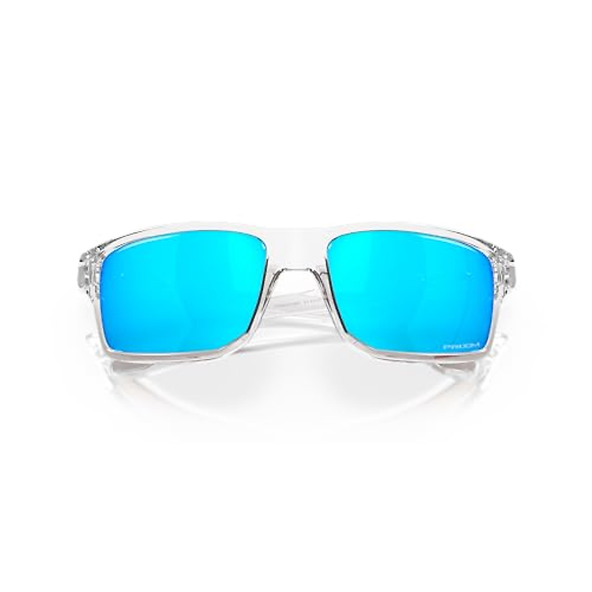 Oakley Men's OO9449 Gibston Square Sunglasses, Polished Clear/Prizm Sapphire, 60 mm