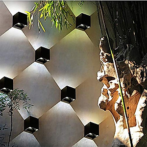 TAIYH Modern LED Light Wall Lamp - Wall Washer 12V LED Modern Wall Light, Adjustable Beam Angle Design, IP65 Waterproof LED Outdoor/Indoor Wall Light, for Hallway Living Room,Warm Light