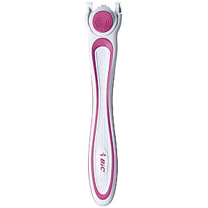 BIC Click 5 Soleil Women's Razor Refills with 5 Flexible Blades and Recyclable Box, Pink, 8 Count