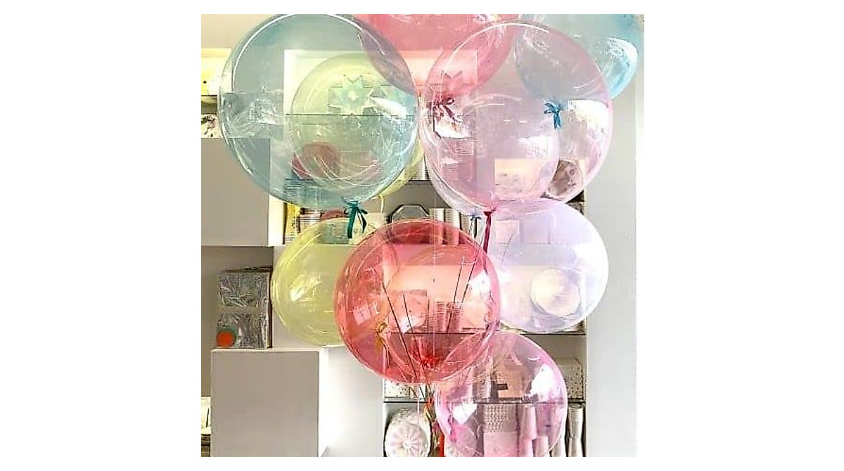 Pink Clear Balloons for Parties - 15Pcs 24-inch Bubble Decorations