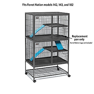 Midwest Homes for Pets 143PAN Replaement Pan for Nation Cages, 34.5 x 22.5 x 1.125