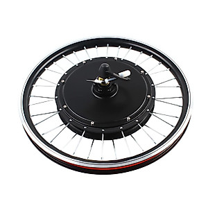 mignonnememe Electric Bicycle Motor Kit 20" 48V 1000W Front Wheel Bike Hub Motor Kit Electric Bike Conversion Kit 50Km/h