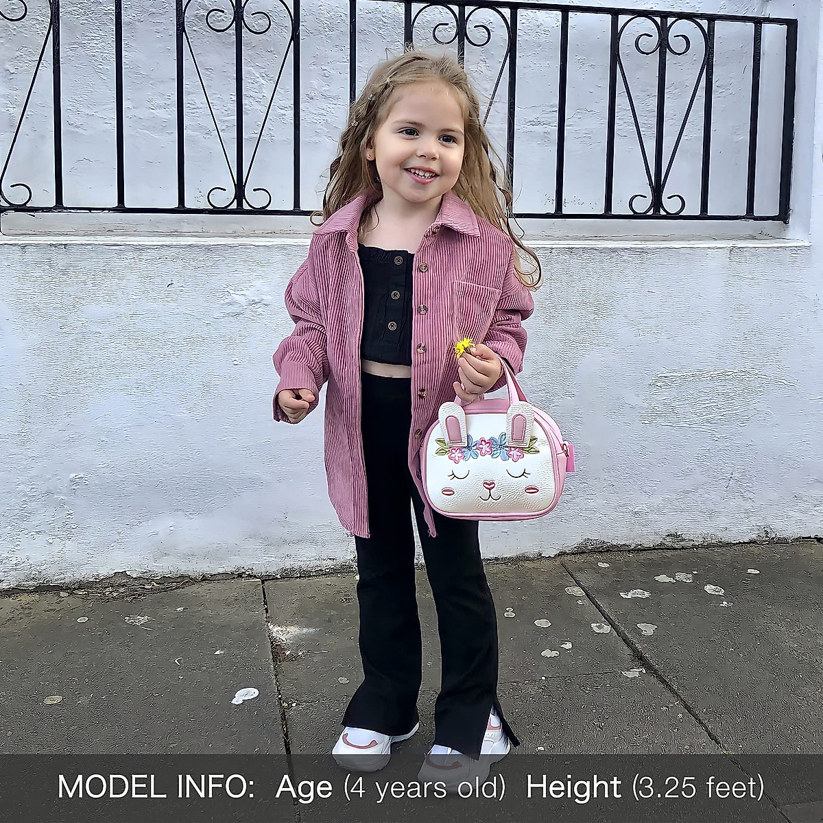 mibasies Toddler Purse for Little Girls Handbags Kids Age 3-8 Bunny purse