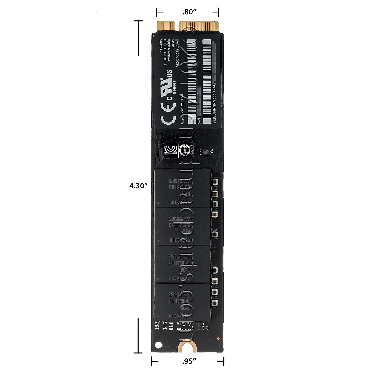 Odyson - 512GB SSD Replacement for Apple MacBook Air 11" A1465 & 13" A1466 (Mid 2012)