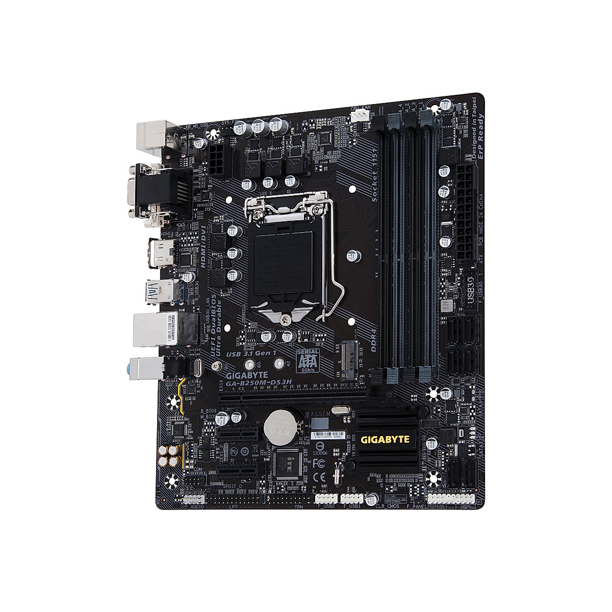 GIGABYTE GA-B250M-DS3H LGA1151 Intel Micro ATX DDR4 Motherboard