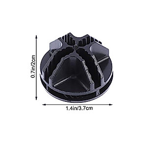 DOITOOL Metal Cabinets 30pcs Wire Cube Connectors ABS Plastic Wire Grid Cube Organizer for Modular Closet Storage Organizer and Wire Shelving Black Metal Shelving Rack