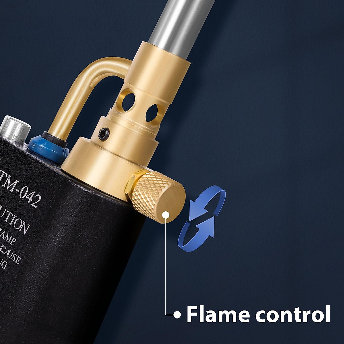 RTMMFG High-Intensity Propane Torch Head, Trigger Start Mapp Gas Torch