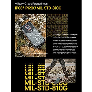 Ulefone Armor 14 Pro 10000mAh Rugged Smartphone, Android 12, 6GB+128GB, Helio G85 Octa-core Waterproof Rugged Phone, 6.52” HD+, 20MP AI Camera, Fast Charging Unlocked Cell Phones, Dual Sim 4G