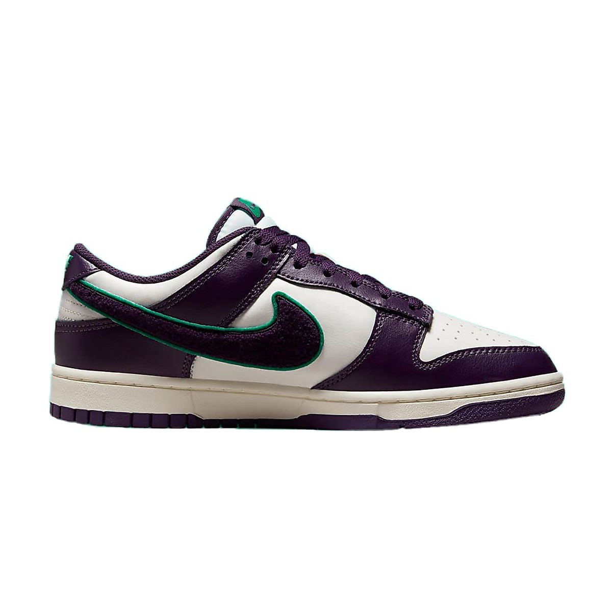 Nike Men's Dunk Low Retro Chenille Swoosh Sail/Grand Purple (DQ7683 100) - 8.5