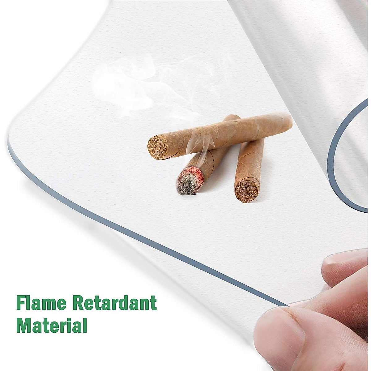 Dinosaur Office Chair mat for Hard Floors, 30" X 48" Transparent Floor Mats, Easy Glide for Chairs, Wood/Tile Protection Mat for Office & Home (30" X 48" Rectangle)