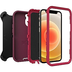OtterBox Defender Series SCREENLESS Edition Case for iPhone 12 Mini - Berry Potion (Raspberry Wine/Boysenberry)