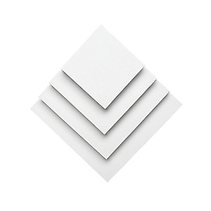 KINGART 830-28 White 28 Pc. Multi-size Value ARTIST CANVAS BOARDS, Gesso Primed - 100% Cotton Square Panels, Art Supplies for Oil and Acrylic Painting, 7 Ea: 6x6, 8x8, 10x10, 12x12 in.