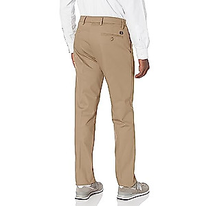 Dockers Men's Slim Fit Signature Iron Free Khaki with Stain Defender Pants, Timberwolf, 36W x 30L