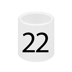 SSWBasics Mini Slip On Size Markers - Size 22- Pack of 50